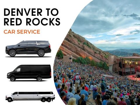 Denver to Red Rocks Car Service | Airport Limo, SUV, Party Bus